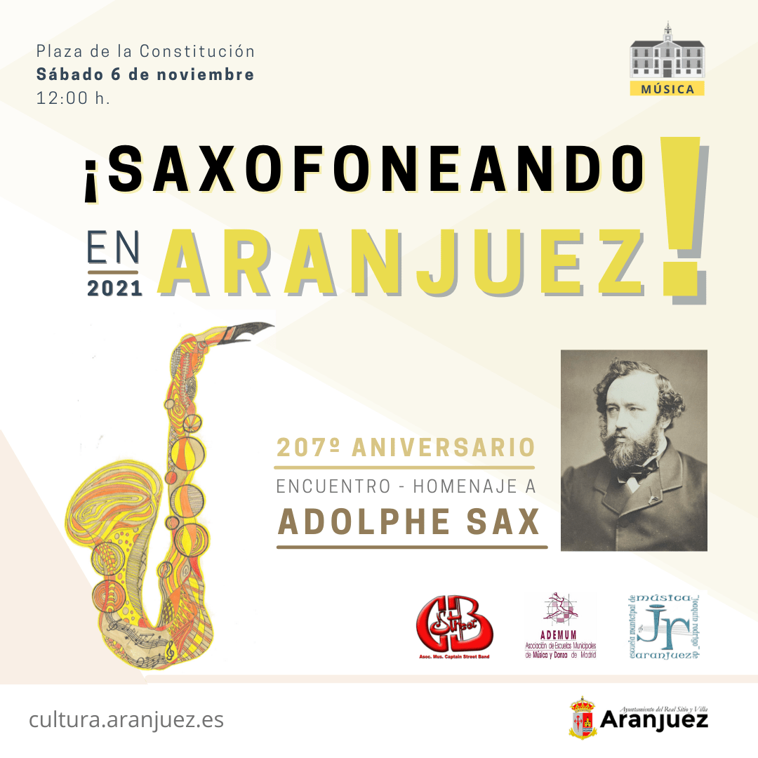 ARANJUEZ RENDIRÁ HOMENAJE A ADOLPHE SAX, INVENTOR DEL SAXOFÓN, CON UN GRAN CONCIERTO ...